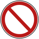 Verbot allgemein Schild | Mydisplays GmbH